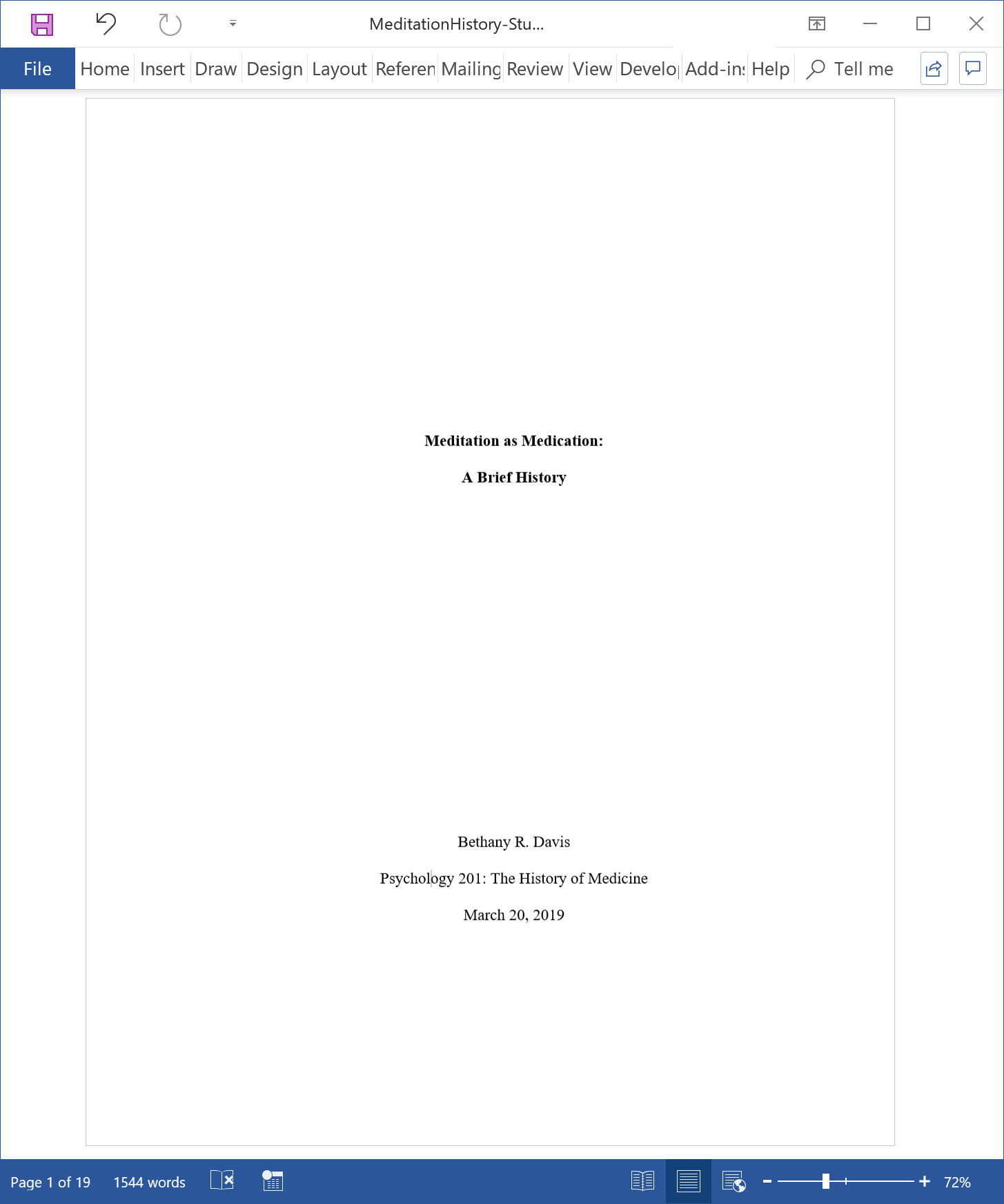 Turabian Basics